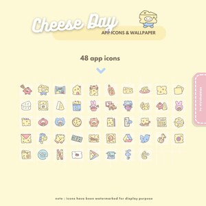 Cheese Day Ios Android Purple App Icons, Cute Custom Phone Theme, Home ...