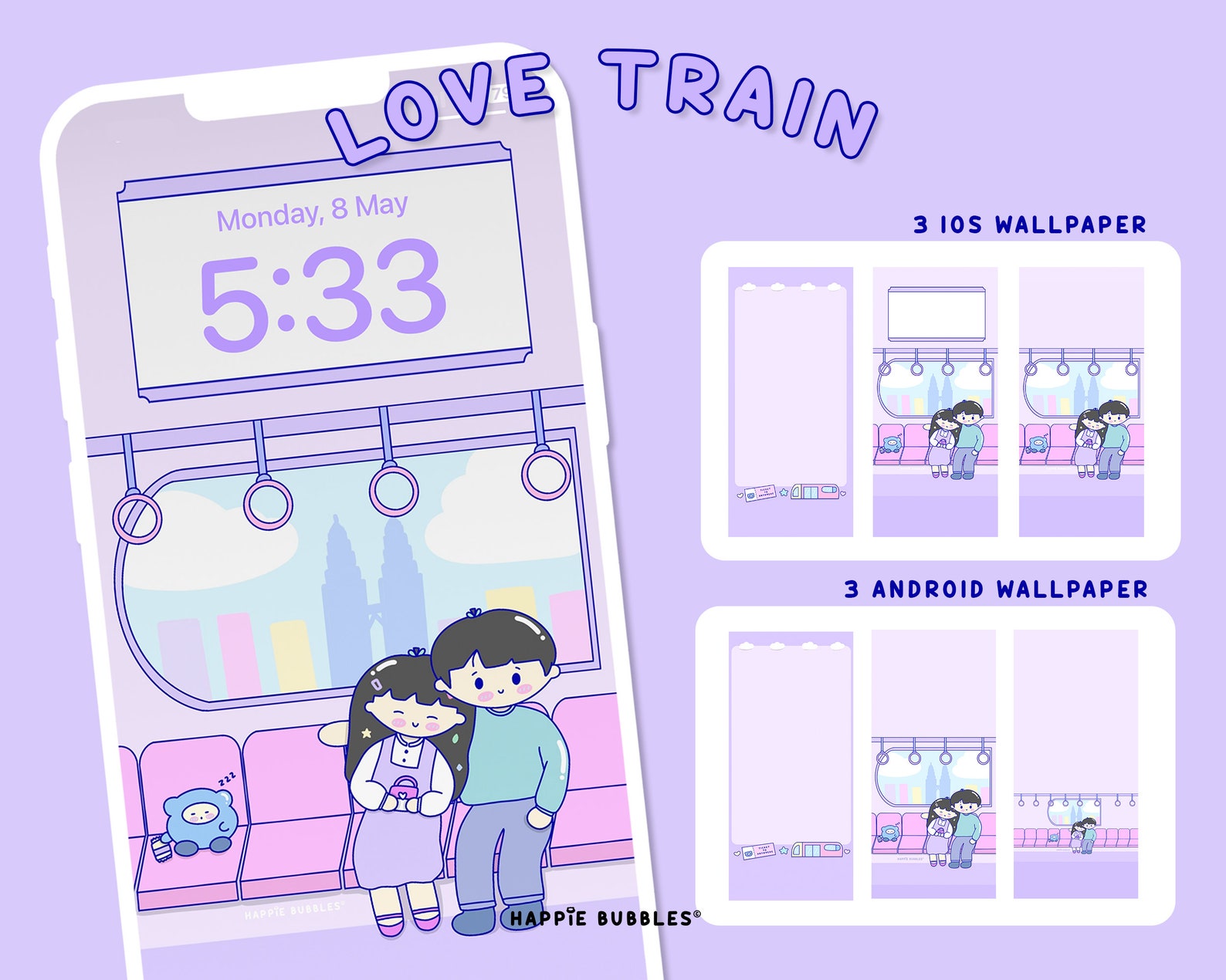 Love Train Ios Android Cute App Icons Wallpaper Kawaii Ios App Icon ...