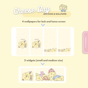 Cheese Day Ios Android Purple App Icons, Cute Custom Phone Theme, Home ...