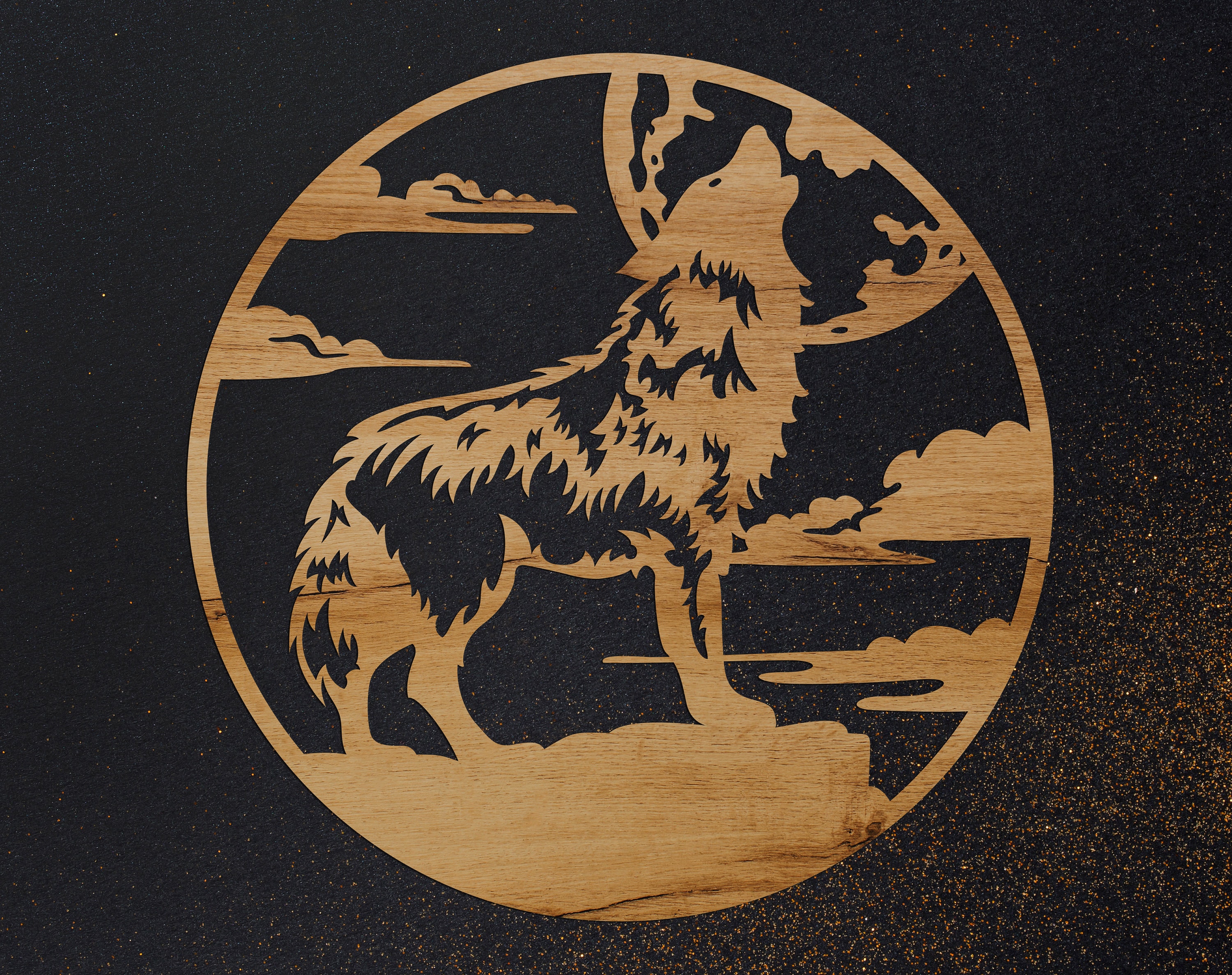 Wolf Svg Dxf Files for Plasma Cnc Files for Wood Glowforge - Etsy