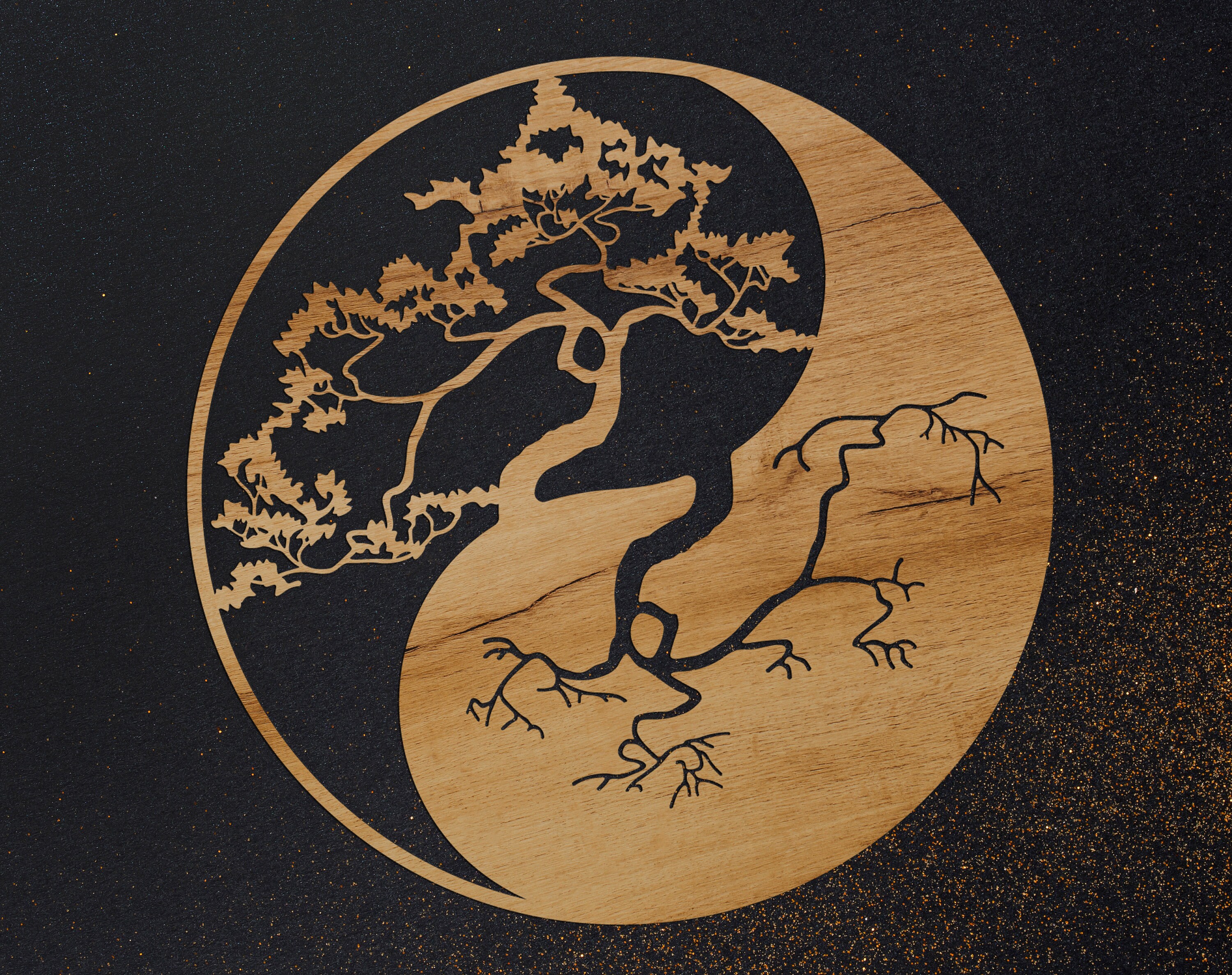 Yin Yang DXF SVG Metal Wall Art Laser Cut Files Tree of Life - Etsy UK