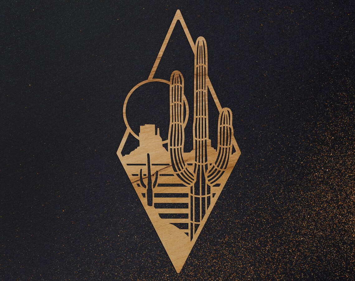 Cactus DXF SVG Metal Wall Art Laser Cut Files, Western Cnc Router File ...