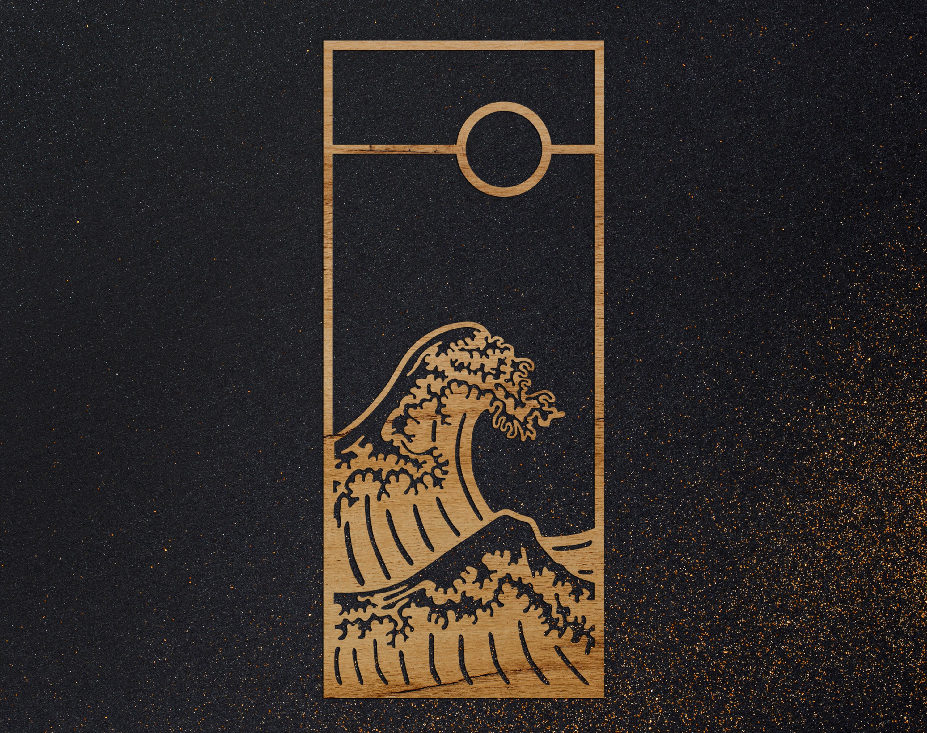 Wave Svg Dxf Files for Plasma Cnc Files for Wood Japanese - Etsy UK