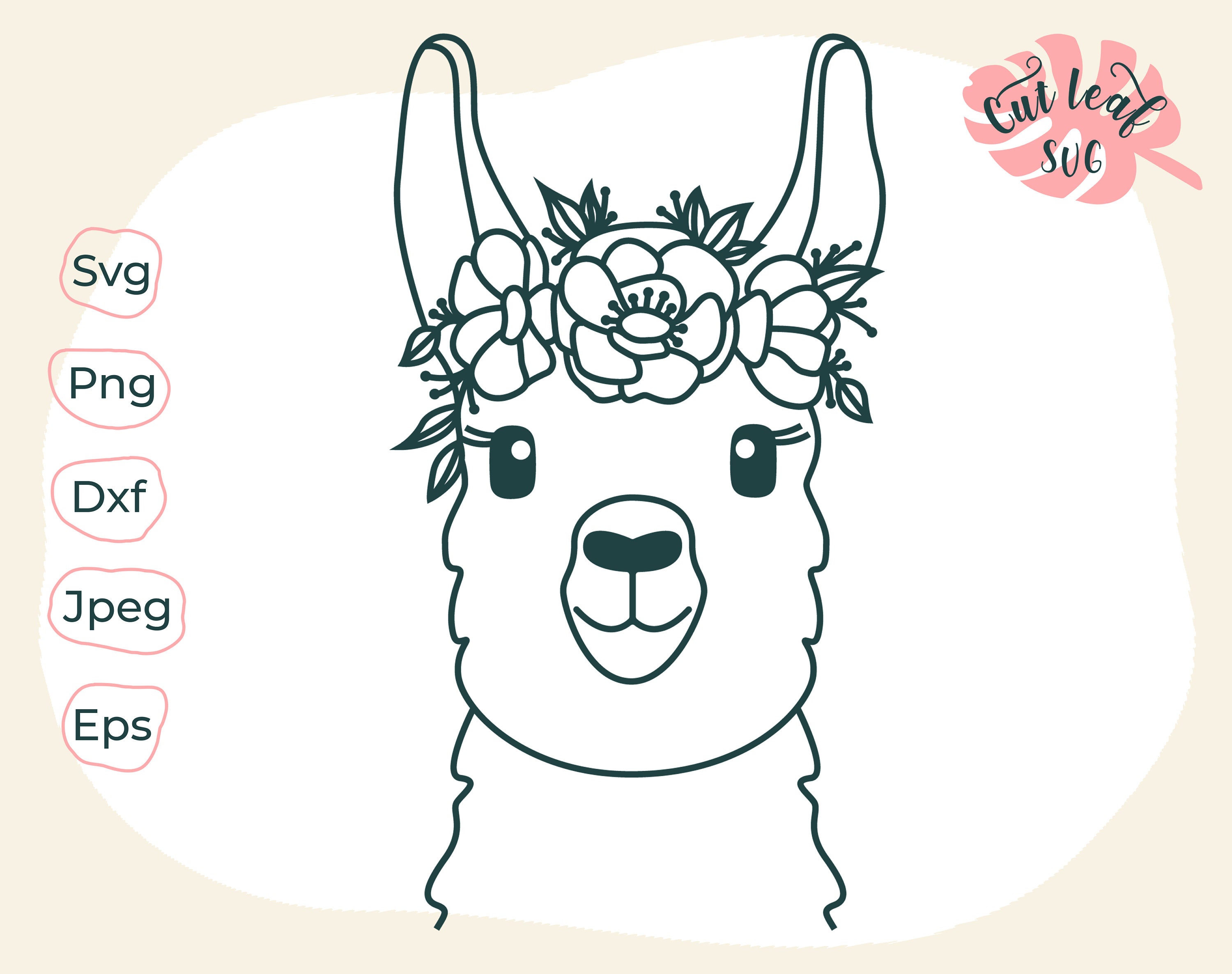 Llama Svg, Mama Llama Svg, Alpaca Svg, Farm Clipart, Cute Llama Svg ...