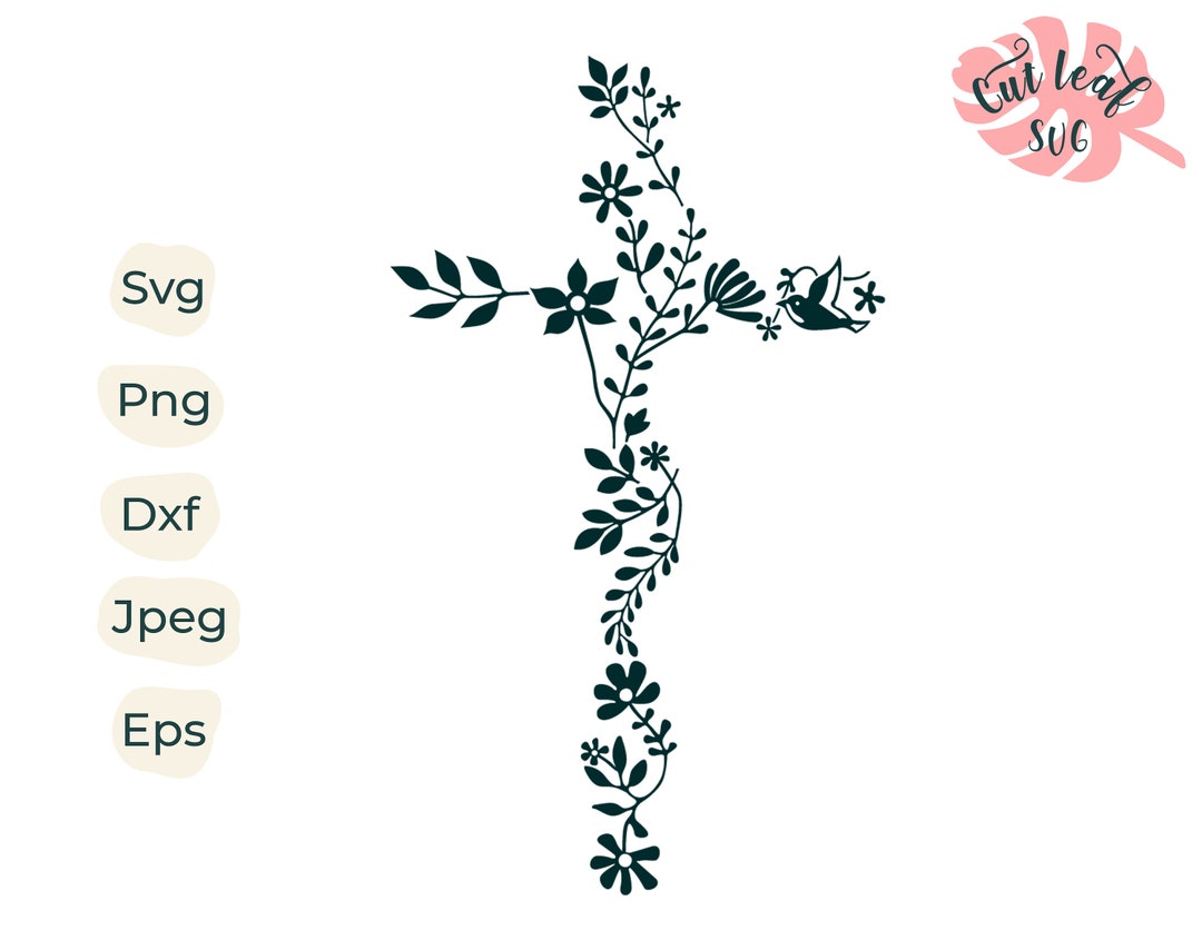 Cruz svg, Cruz de flores svg, Fe svg Cristiana svg, Religiosa svg, Cruz ...