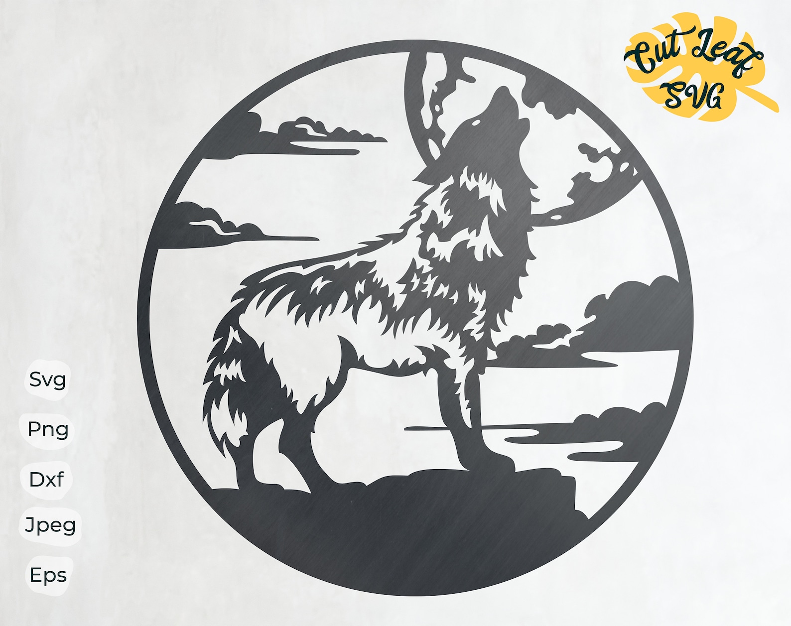 Wolf Svg Dxf Files for Plasma Cnc Files for Wood Glowforge - Etsy