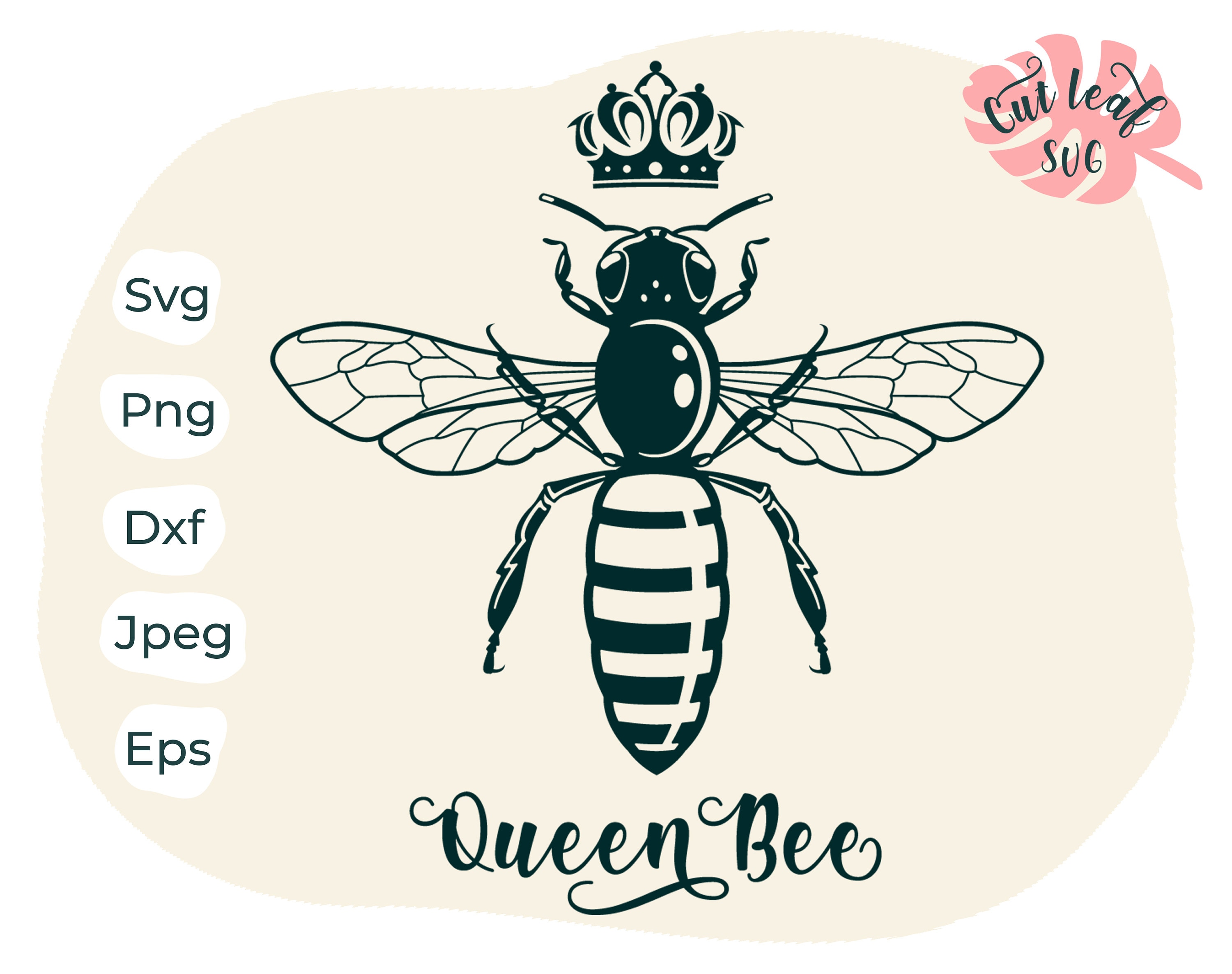 Queen Bee Svg Bee Svg Honey Bee Svg Crown Svg Summer Svg - Etsy