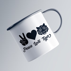 Peace Love Tiger SVG, Exotic Animal Design (digital Files) - Etsy