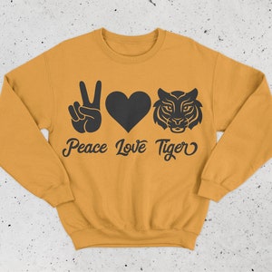 Peace Love Tiger SVG, Exotic Animal Design (digital Files) - Etsy
