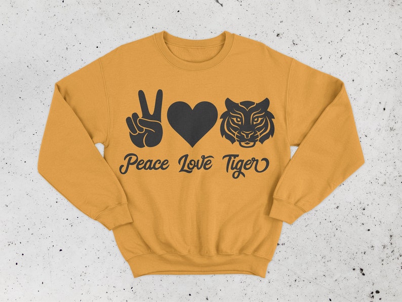 Peace Love Tiger Svg Exotic Svg Tiger Svg Popular Svg - Etsy