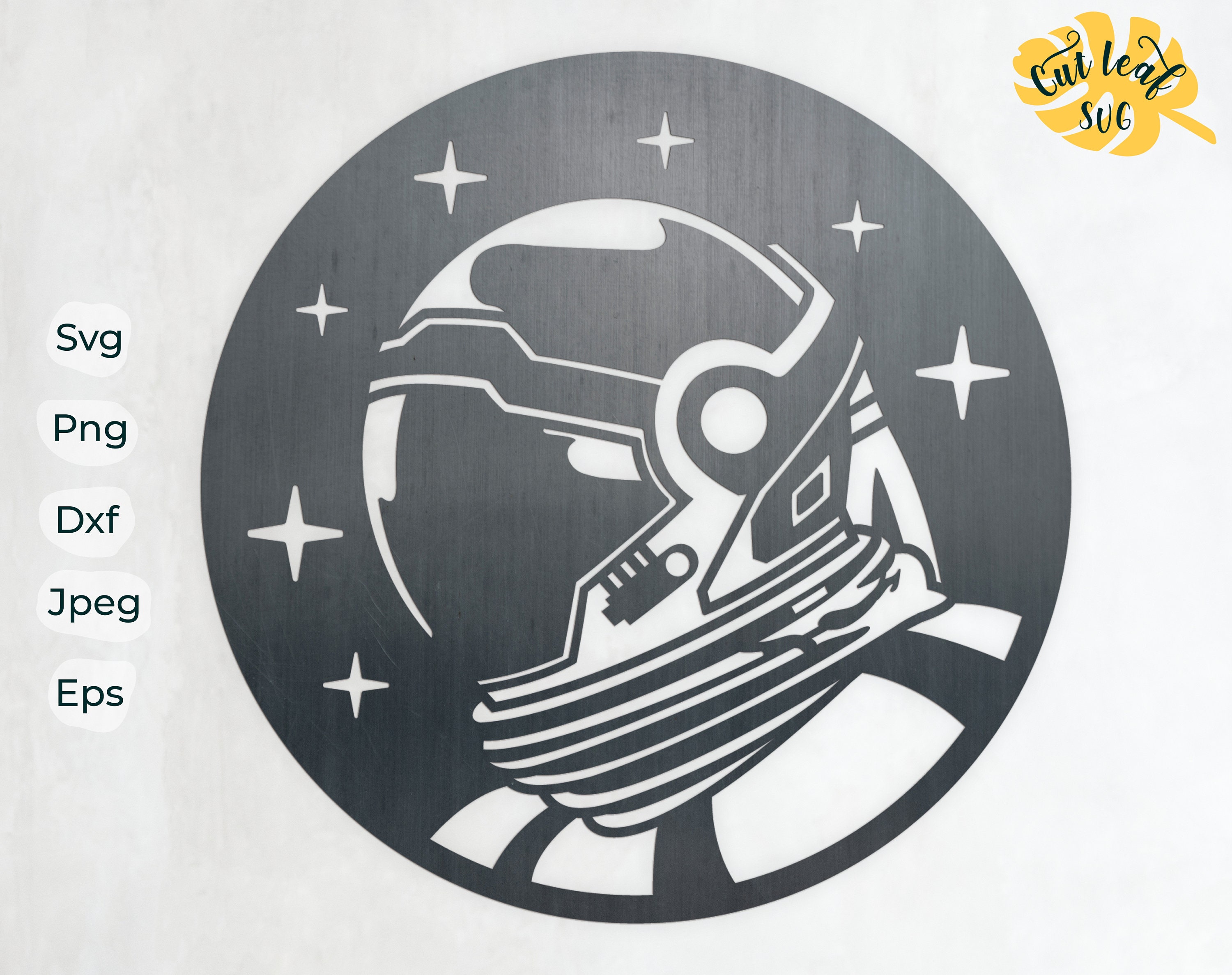 Astronaut SVG, Dxf Files for Plasma, Cnc Files for Wood, Space Svg ...