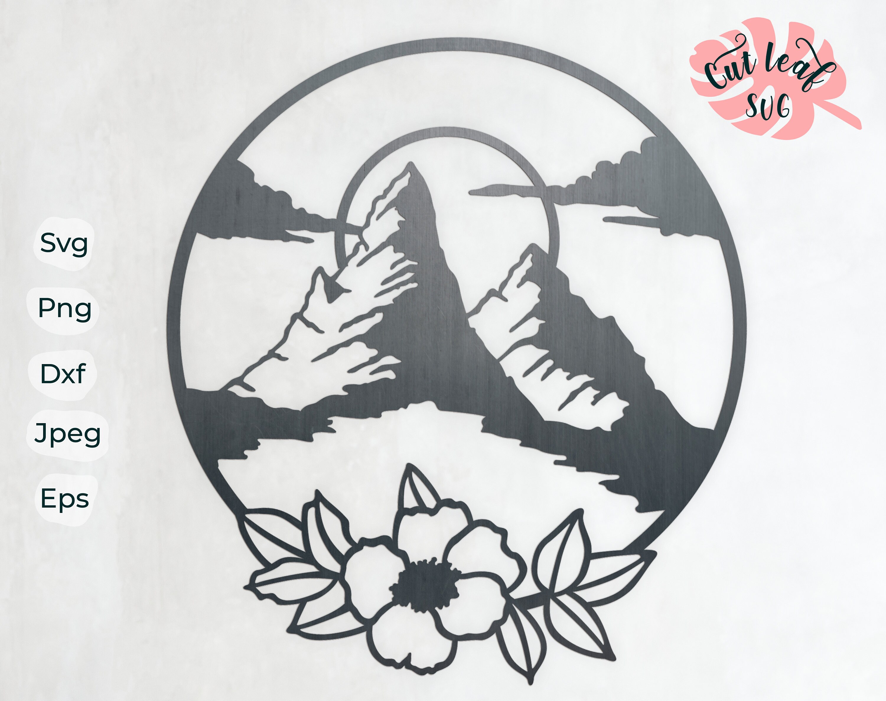 Mountain Svg, Dxf Files for Plasma, Cnc Files for Wood, Mountain Svg ...