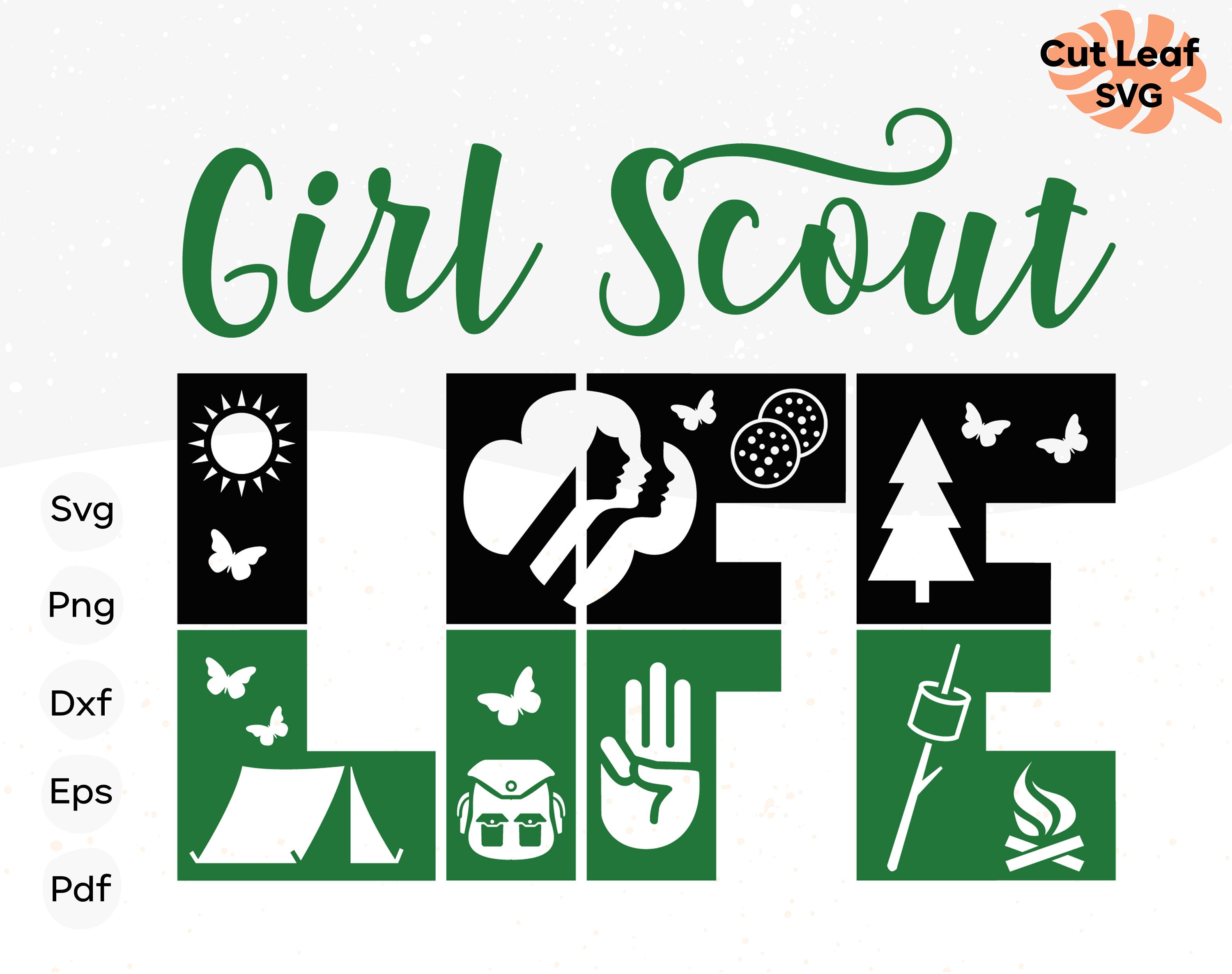 Girl scout svg girl scout logo svg summer svg scout svg | Etsy México