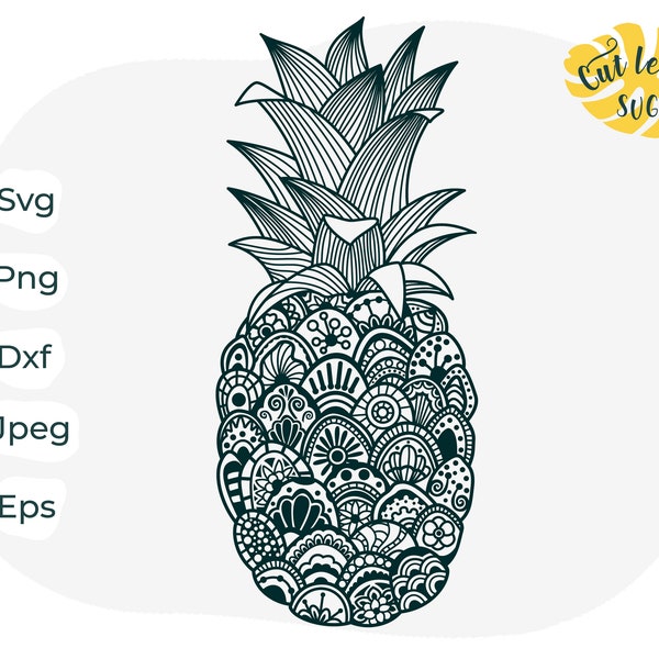 Pineapple Zentangle - Etsy