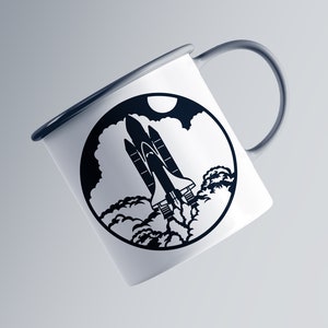 Rocket DXF SVG Metal Wall Art Laser Cut Files, Spaceship Cnc Router ...