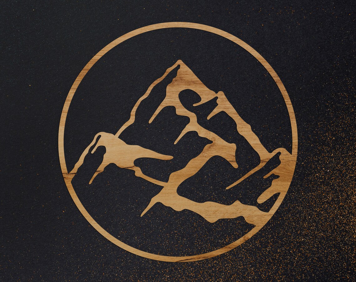 Mountain Svg, Dxf Files for Plasma, Cnc Files for Wood, Mountains Svg ...