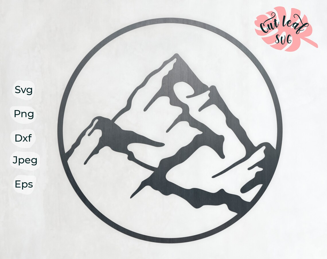Mountain Svg, Dxf Files for Plasma, Cnc Files for Wood, Mountains Svg ...
