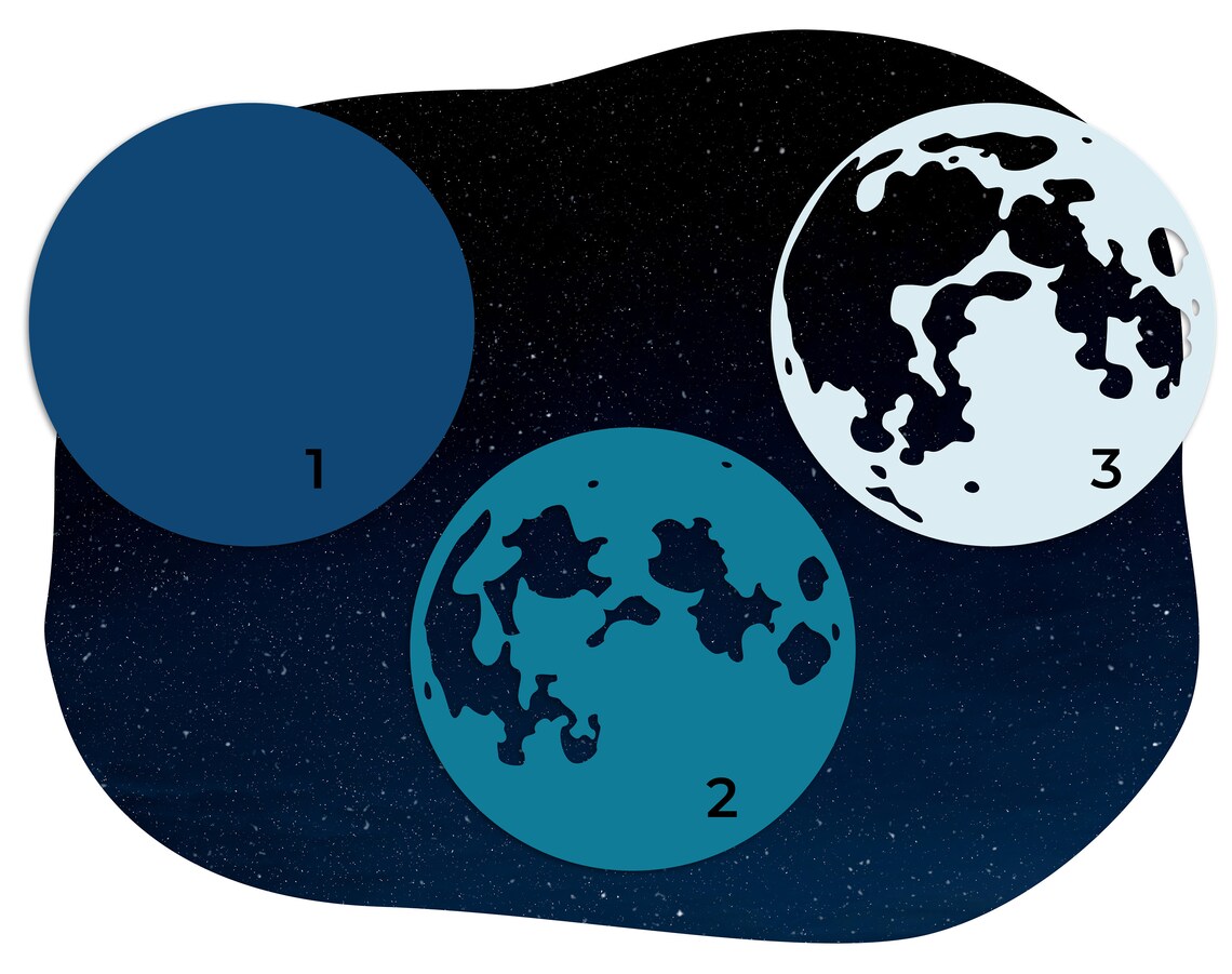 3d Layered Moon Svg, 3d Svg, Laser Cut Files, Cnc Files for Wood ...