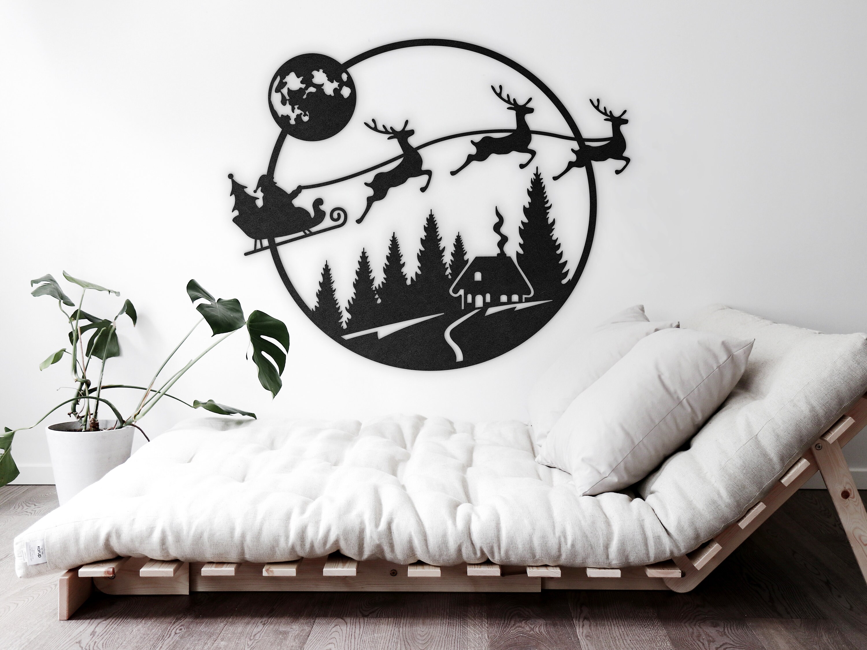 Christmas Svg Dxf Files for Plasma Santa Claus Svg Deer - Etsy