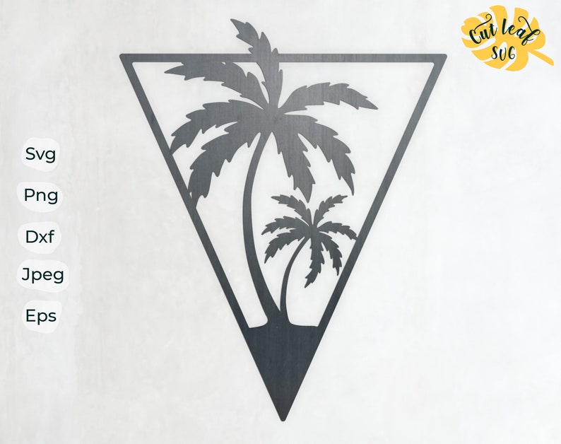 Palm tree svg dxf files for plasma cnc files for wood | Etsy
