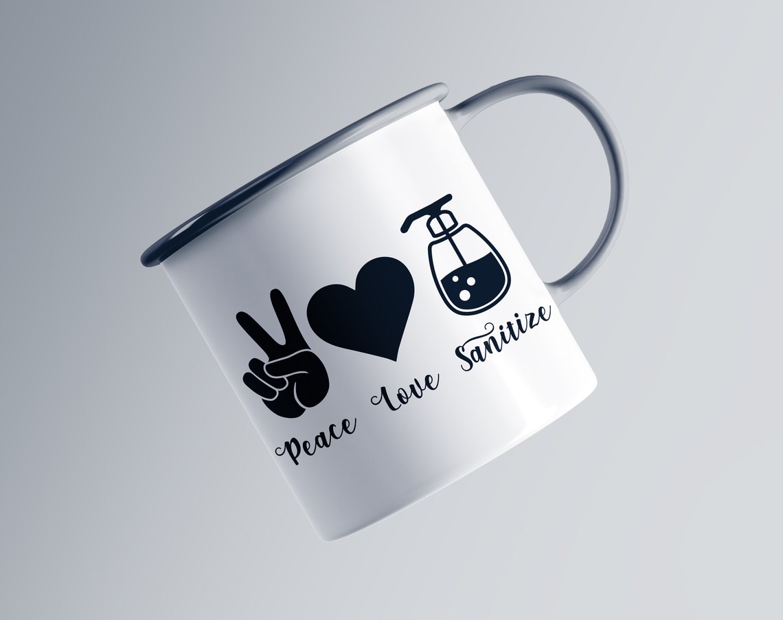 Peace Love Sanitize Svg, Quarantine Svg, Stay Home, Bathroom Svg, Nurse ...