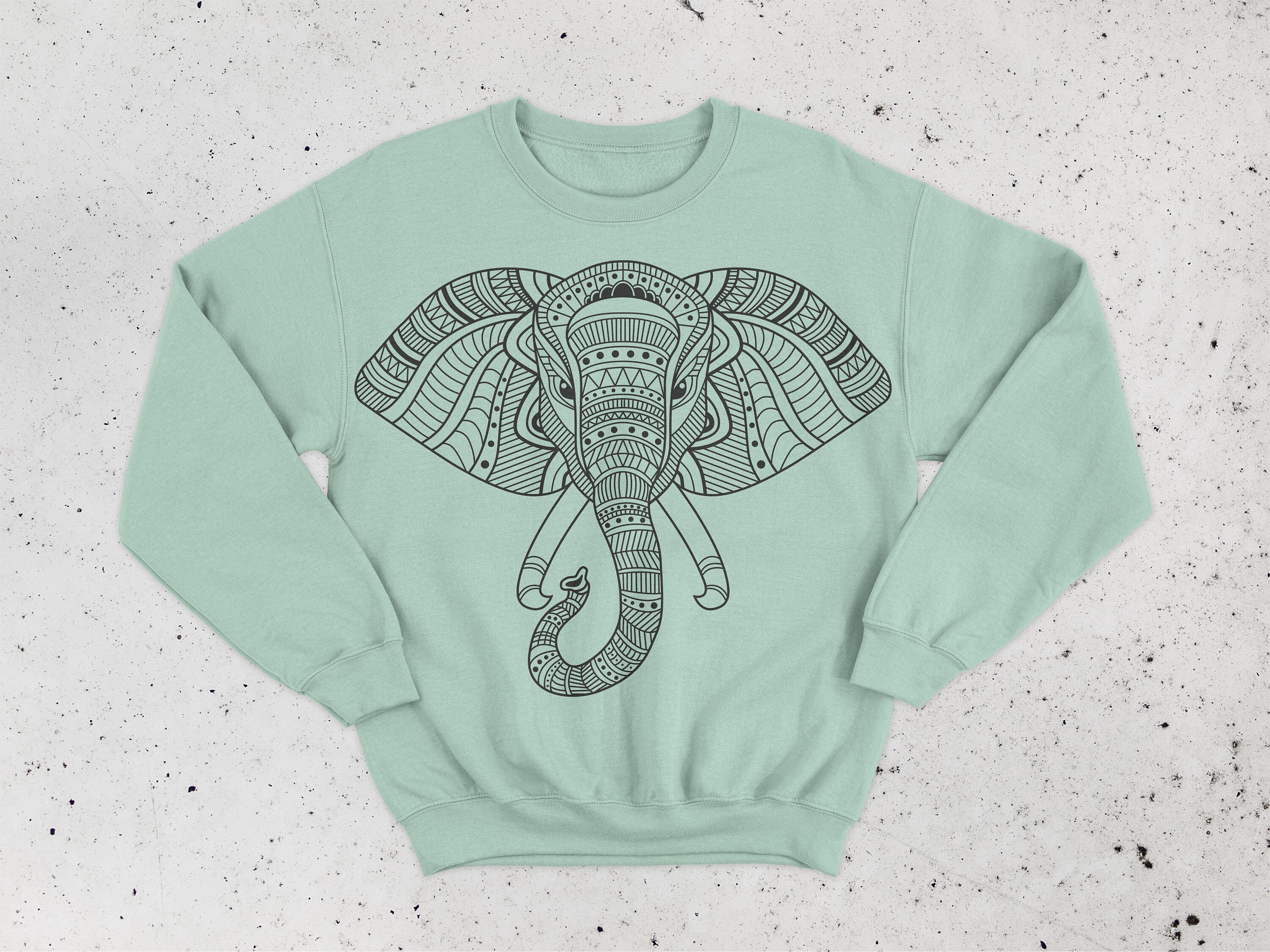 Elephant Svg Mandala Svg Elephant Mandala Svg Zentangle | Etsy