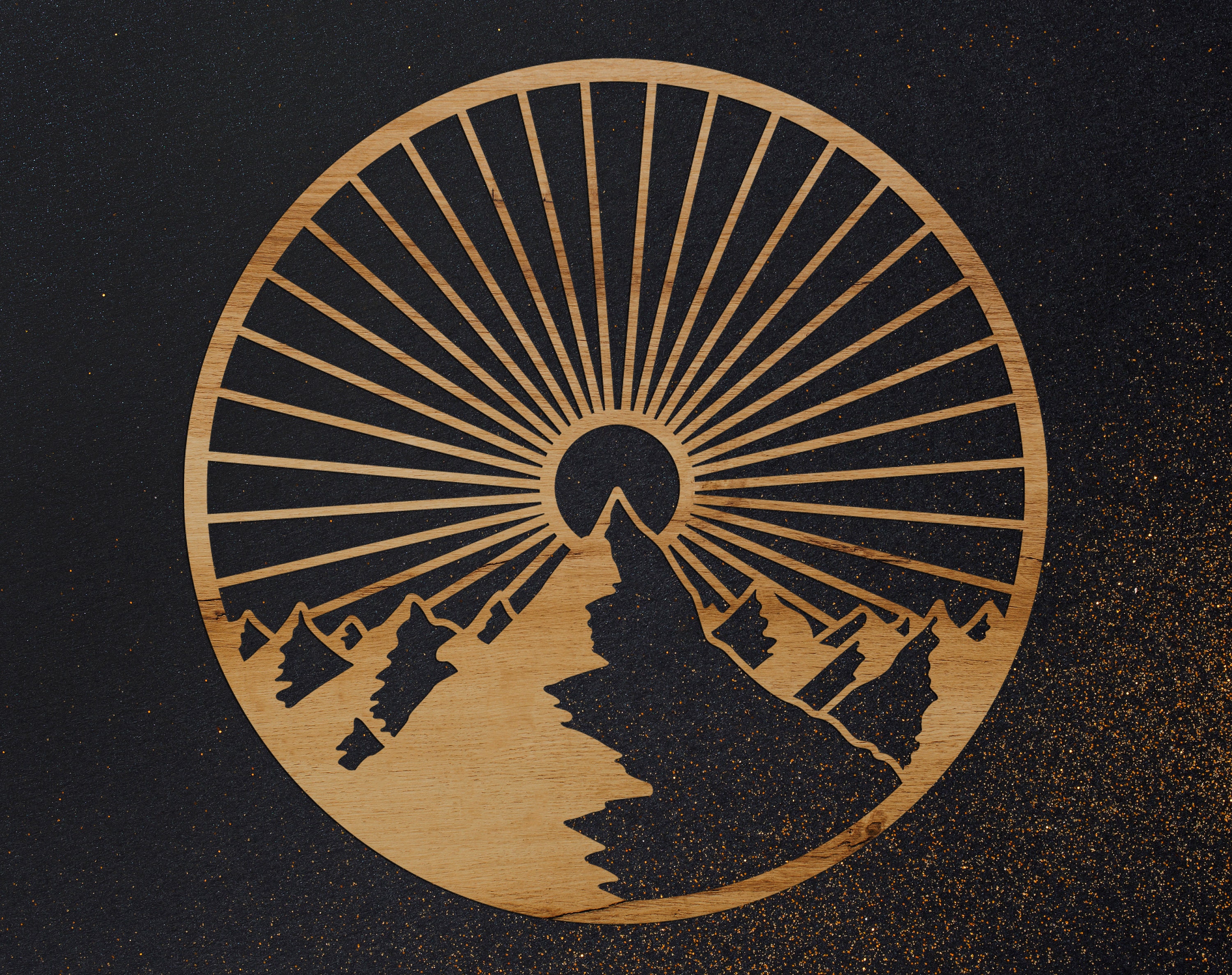 Mountain DXF SVG Metal Wall Art Laser Cut Files, Nature Scene Cnc ...