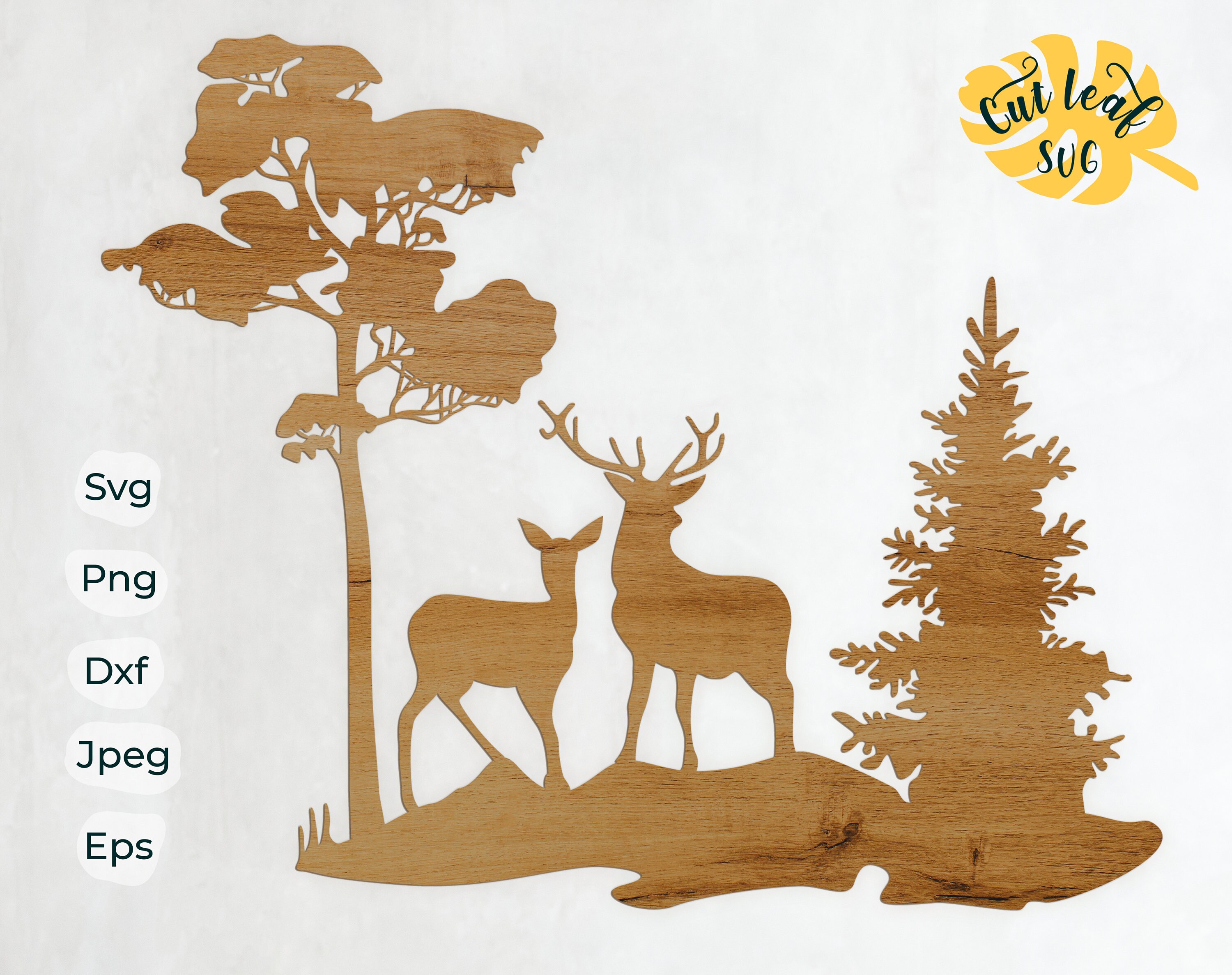 Deer SVG DXF Cut Files dxf files for plasma cnc files for | Etsy