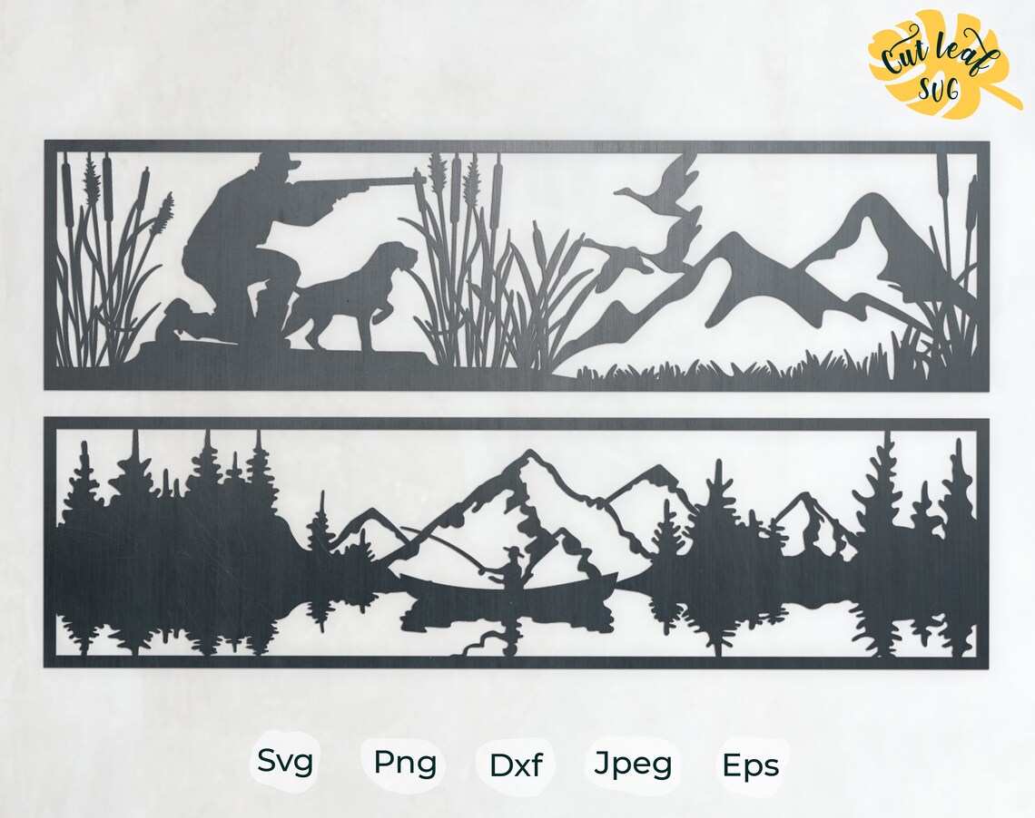 Hunting Fishing Dxf Files for Plasma, Cnc Files for Wood, Hunting Svg ...