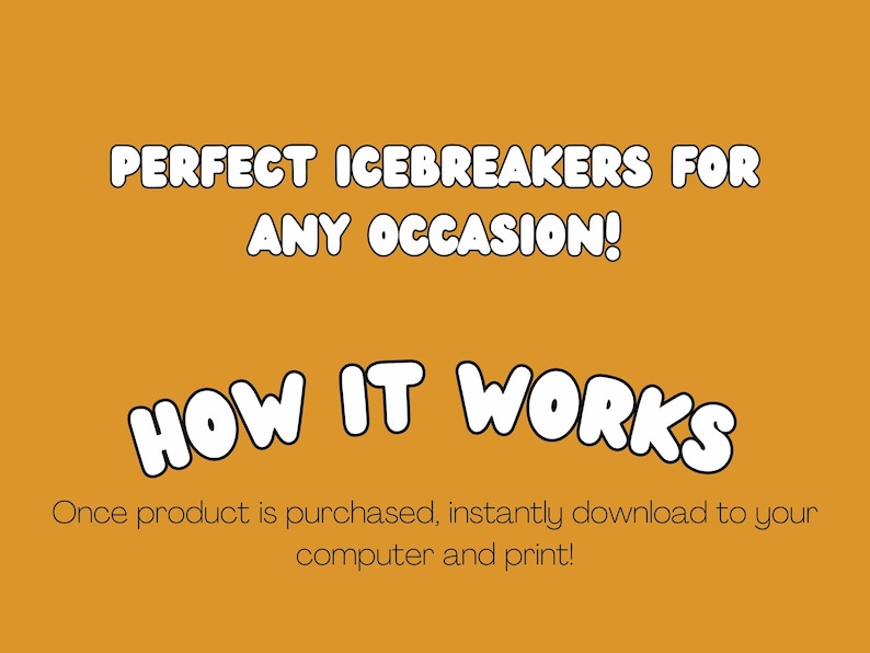 Tell Me A Story About... Icebreaker Game - Etsy
