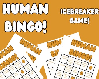 Icebreaker Party Game, Human Bingo, Work Icebreaker, Party Icebreaker ...