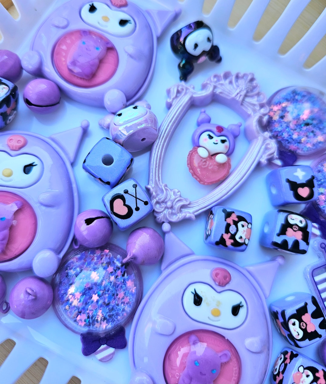 4cm Acrylics, Shakers, Kuku, Kulomi, Purple, Black, Kawaii, Mini Toys ...