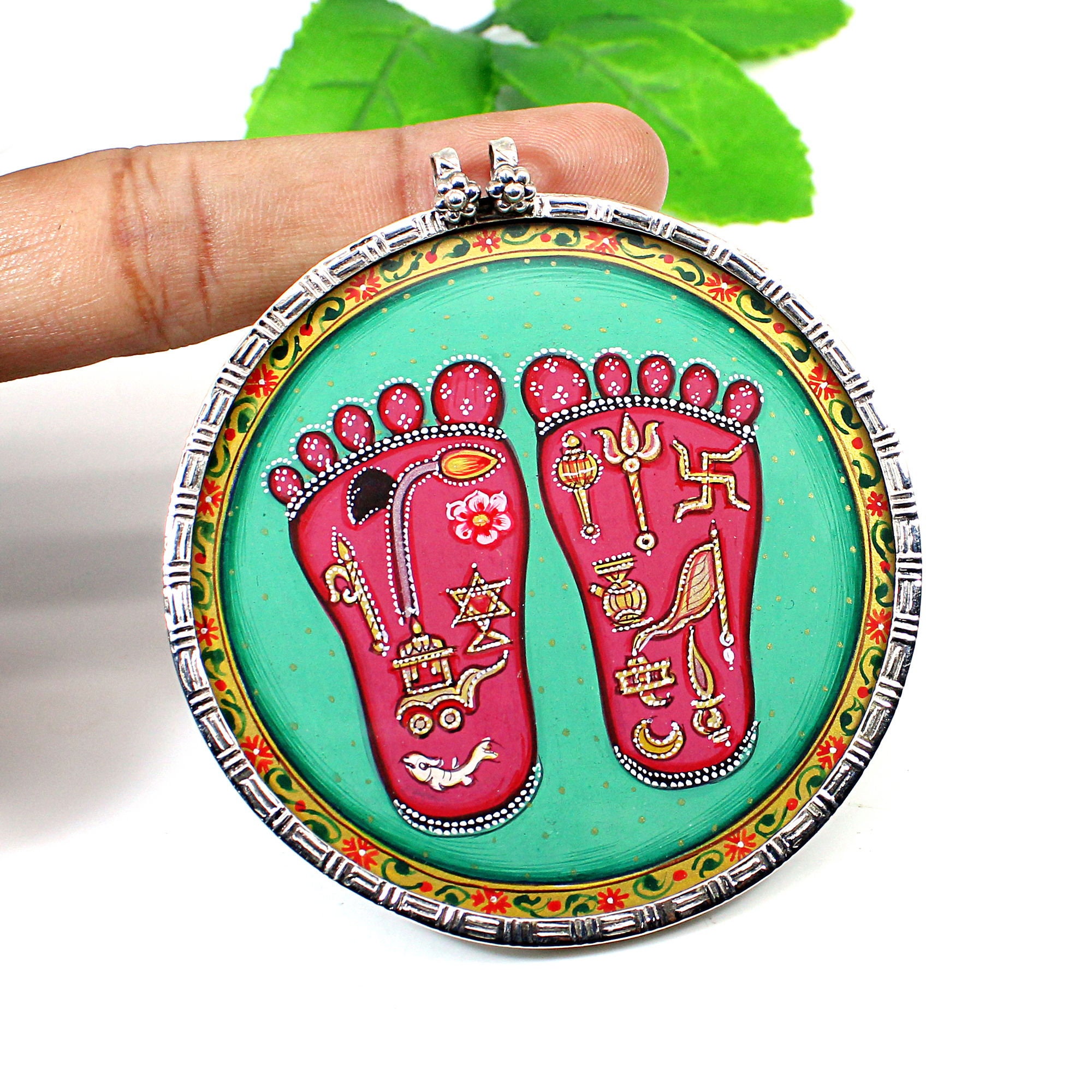 Feet Pendant 925 Sterling Silver Pendant Art Deco jewelry | Etsy