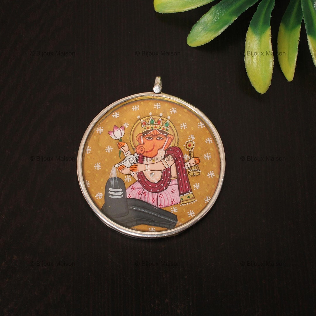 Ganpati Bappa Pendant 925 Sterling Silver Pendant for - Etsy