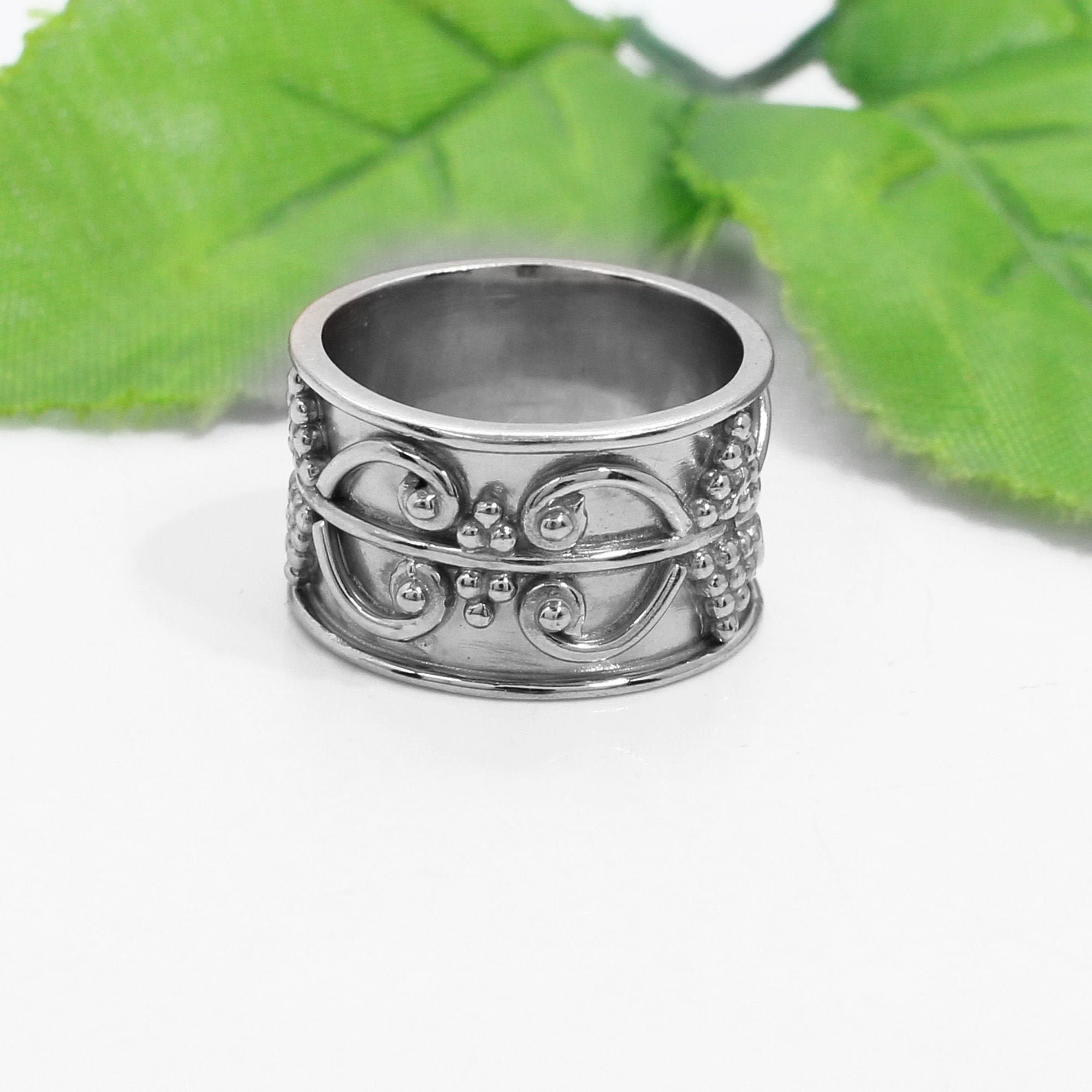 925 Antique Silver Ring Silver Thumb Ring Handcrafted Boho | Etsy