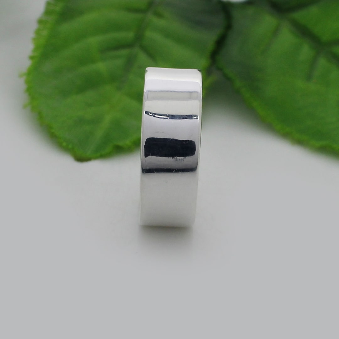 Männer Silber Daumen Ring, 925 Sterling Silber, gravierbar Ring Schmuck ...