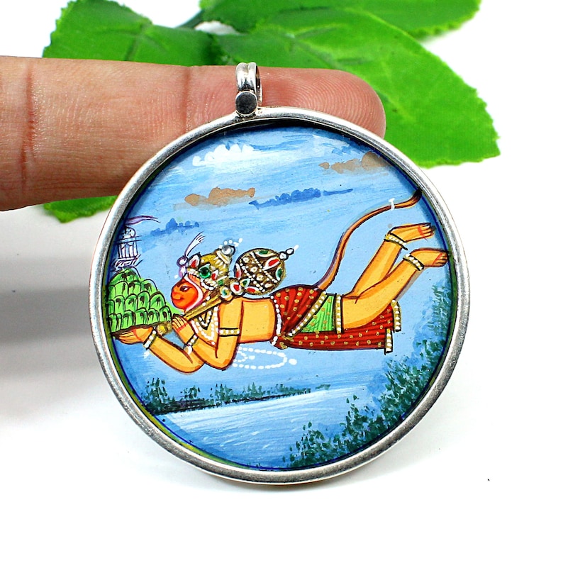 Hanuman Pendant 925 Sterling Silver Pendant for Men Hanuman - Etsy