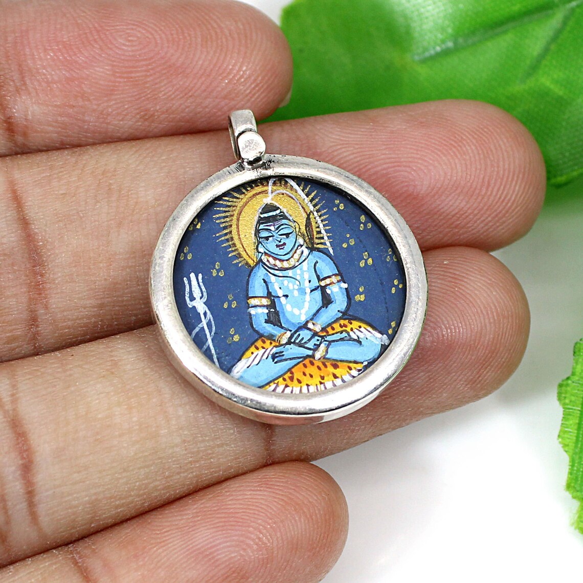 Hindu God Pendant Lord Shiva Pendant Glass Frame Pendant | Etsy