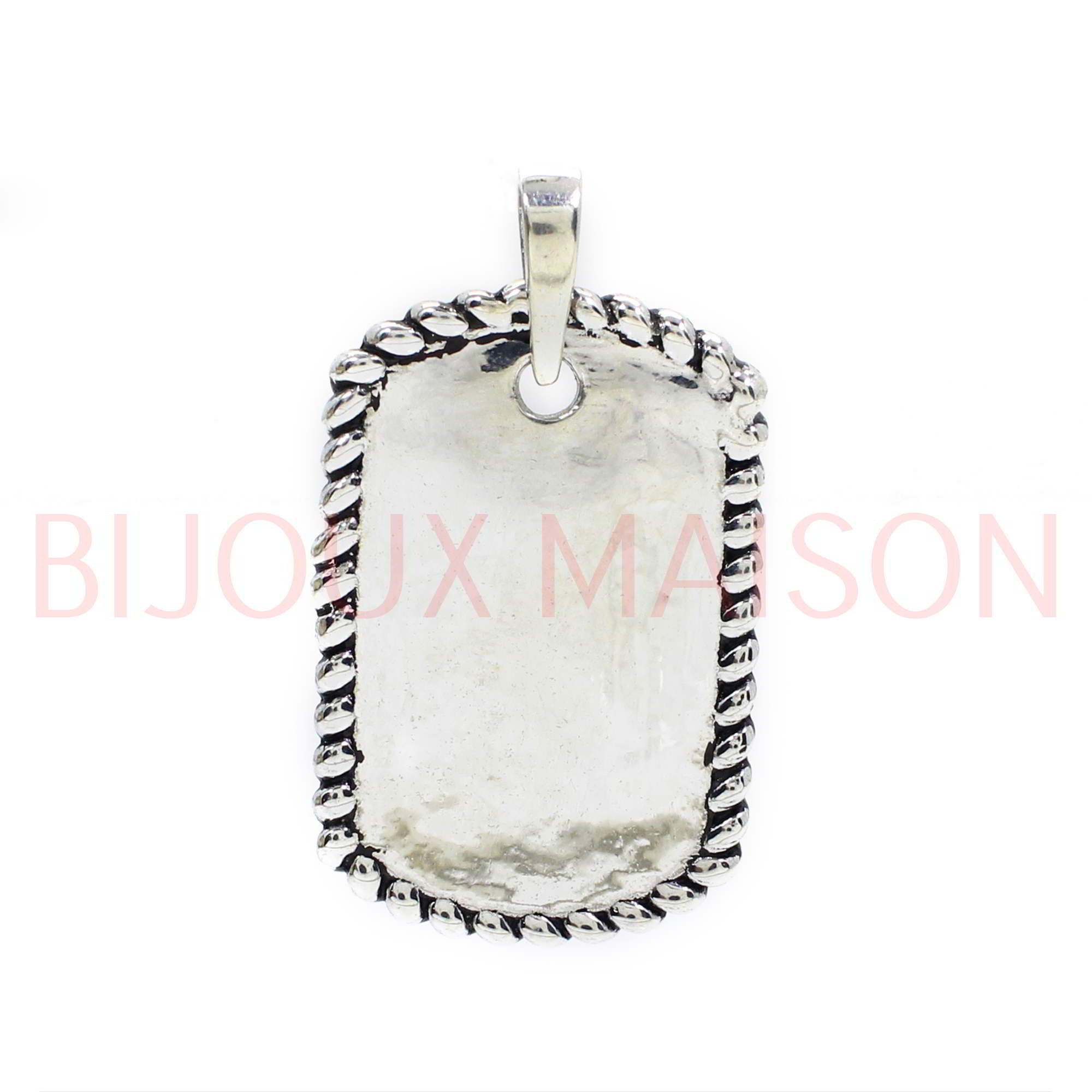 Dog Tag Silver Pendant - Etsy