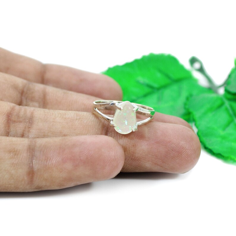 Opal Ring Handmade 925 Sterling Silver Jewelry Opal Gemstone - Etsy