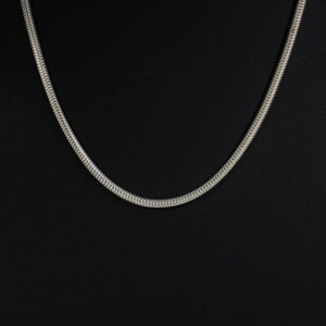 Sterling Silver 3 MM Thick Snake Chain, Solid Sterling Silver Snake ...