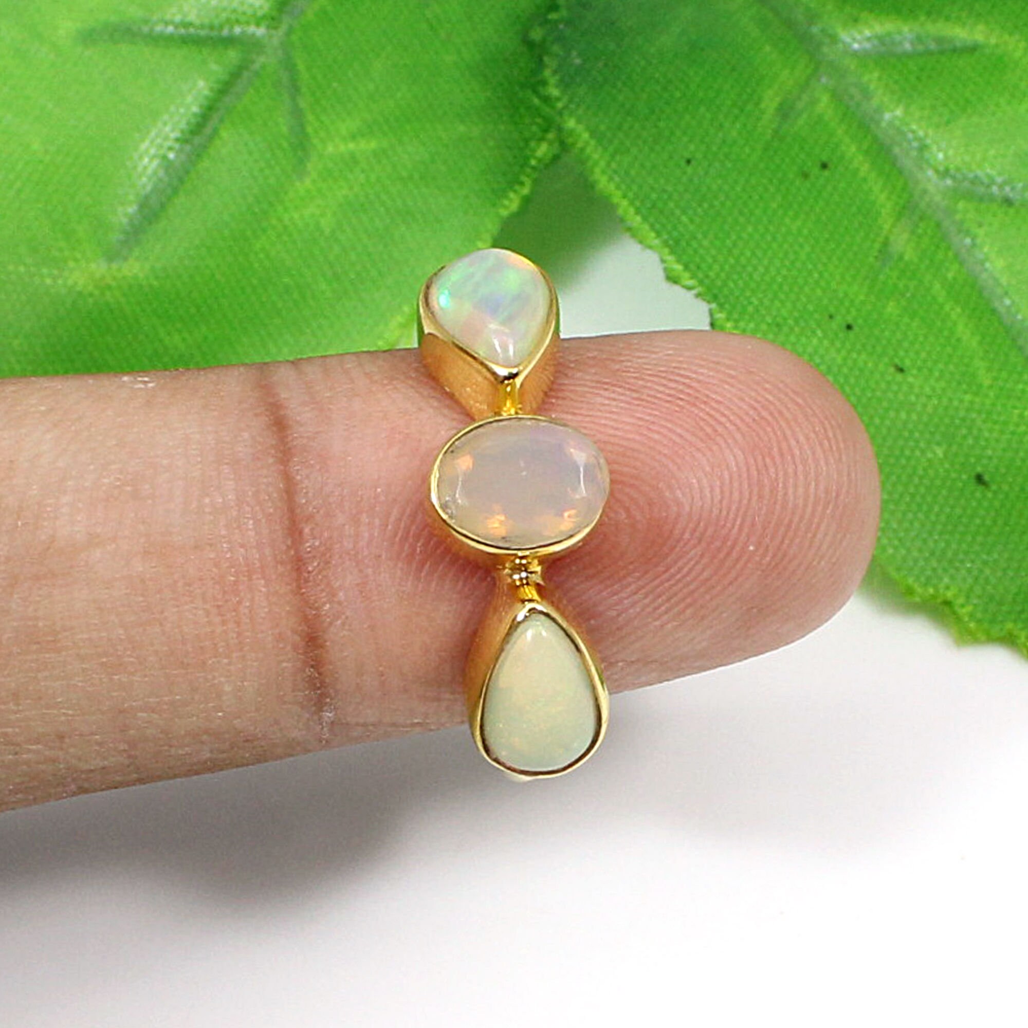 Natural Ethiopian Opal Ring Opal Gemstone Ring 925 Sterling - Etsy