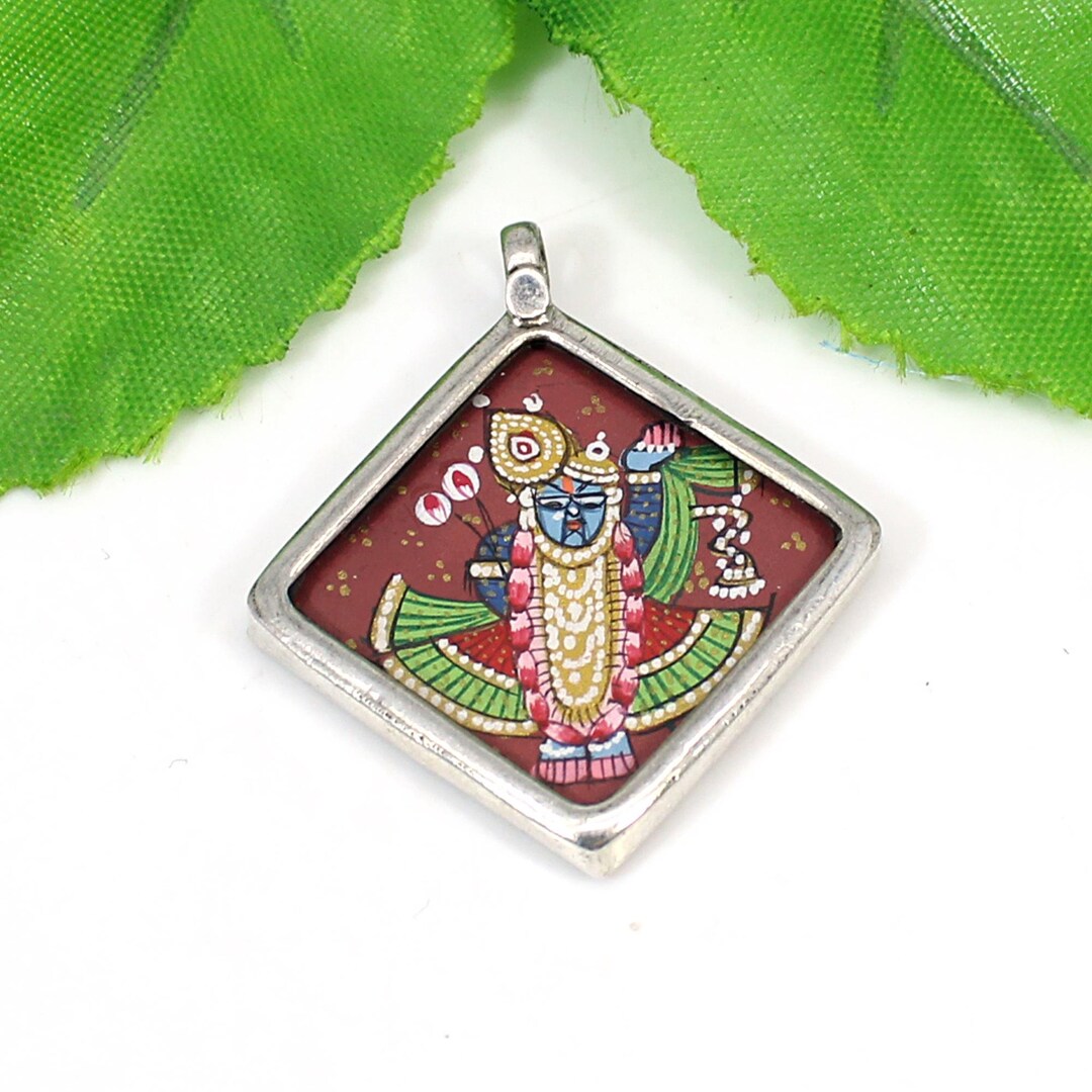Buy Handmade Shree Nath Ji Pendant 92.5 Sterling Silver Pendant Hand ...