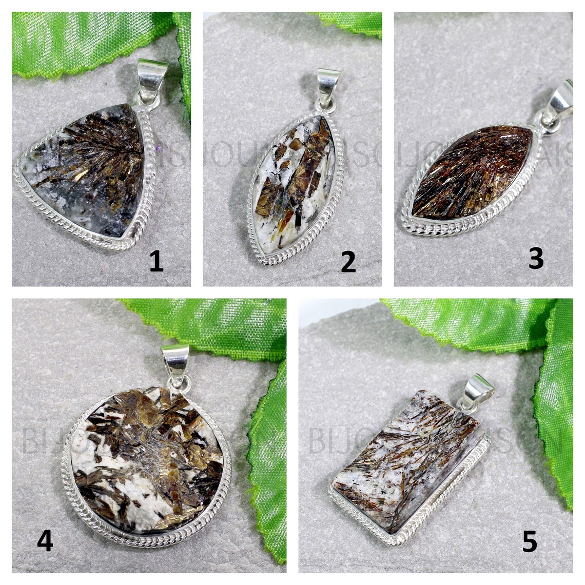 Astrophyllite Rough Pendant Necklace for Women Bezel Set - Etsy
