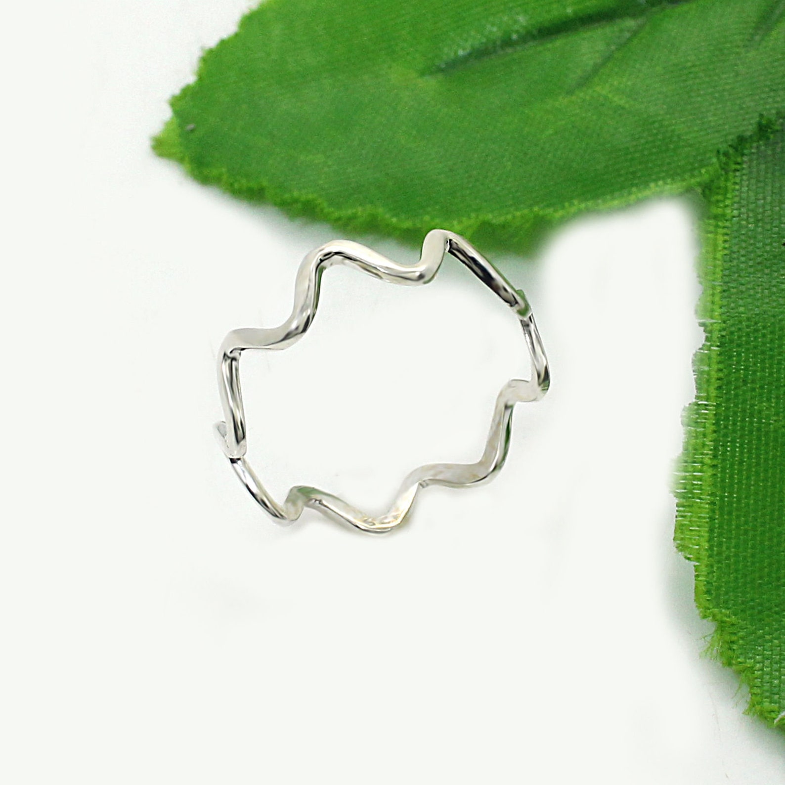 925 Silver Thin Wavy Ring Silver Wave Ring Jewelry Thin | Etsy