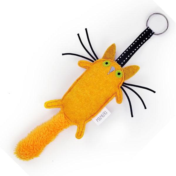 Cat Keychain - Etsy