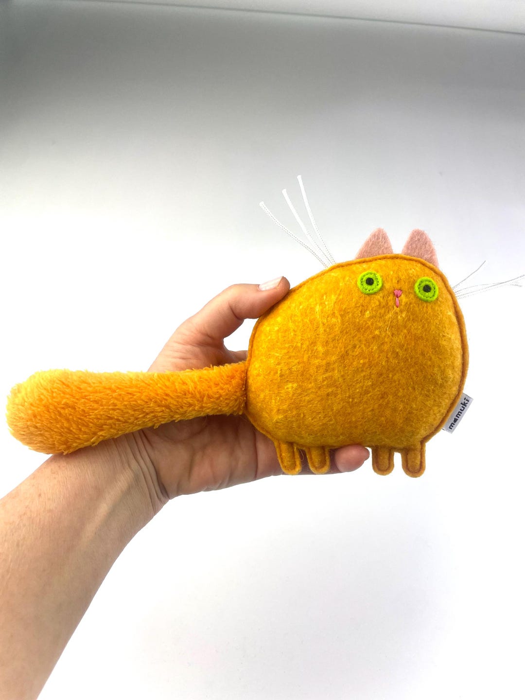 Felt Plush Ginger Cat - Etsy