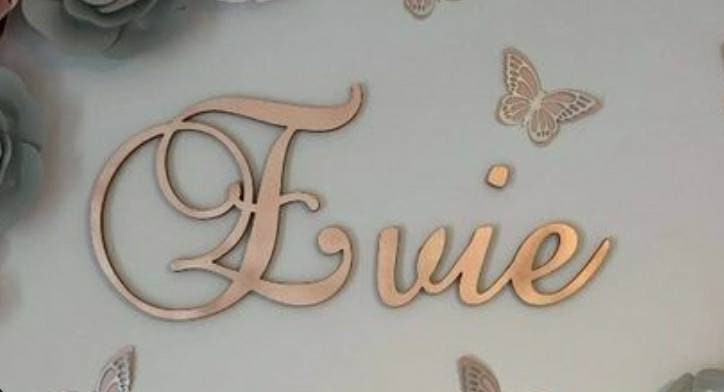 30cm Mdf Wall Name Sign - Etsy