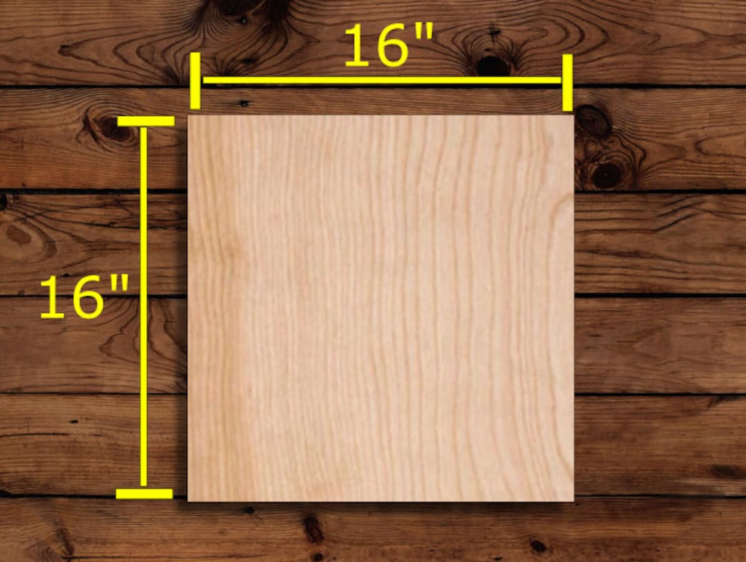 16x16x1/4 Inch Wood Square / Wooden Sign / Nursery Sign/ Rustic Wood ...