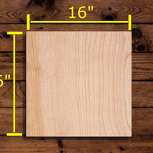 16x16x1/4 Inch Wood Square / Wooden Sign / Nursery Sign/ Rustic Wood ...